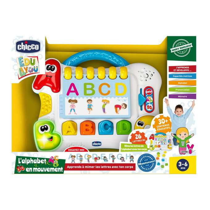CHICCO Edukacyjny, wesoły alfabet - powiedz i pokaż